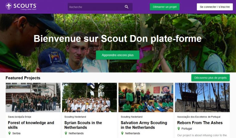 Scout donation – FaceScouts